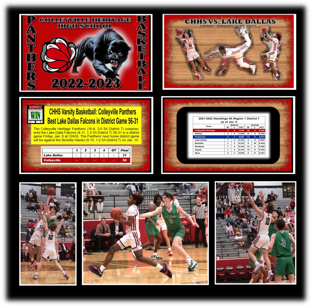 CHHS Varsity Basketball: Colleyville Panthers Best Lake Dallas Falcons ...