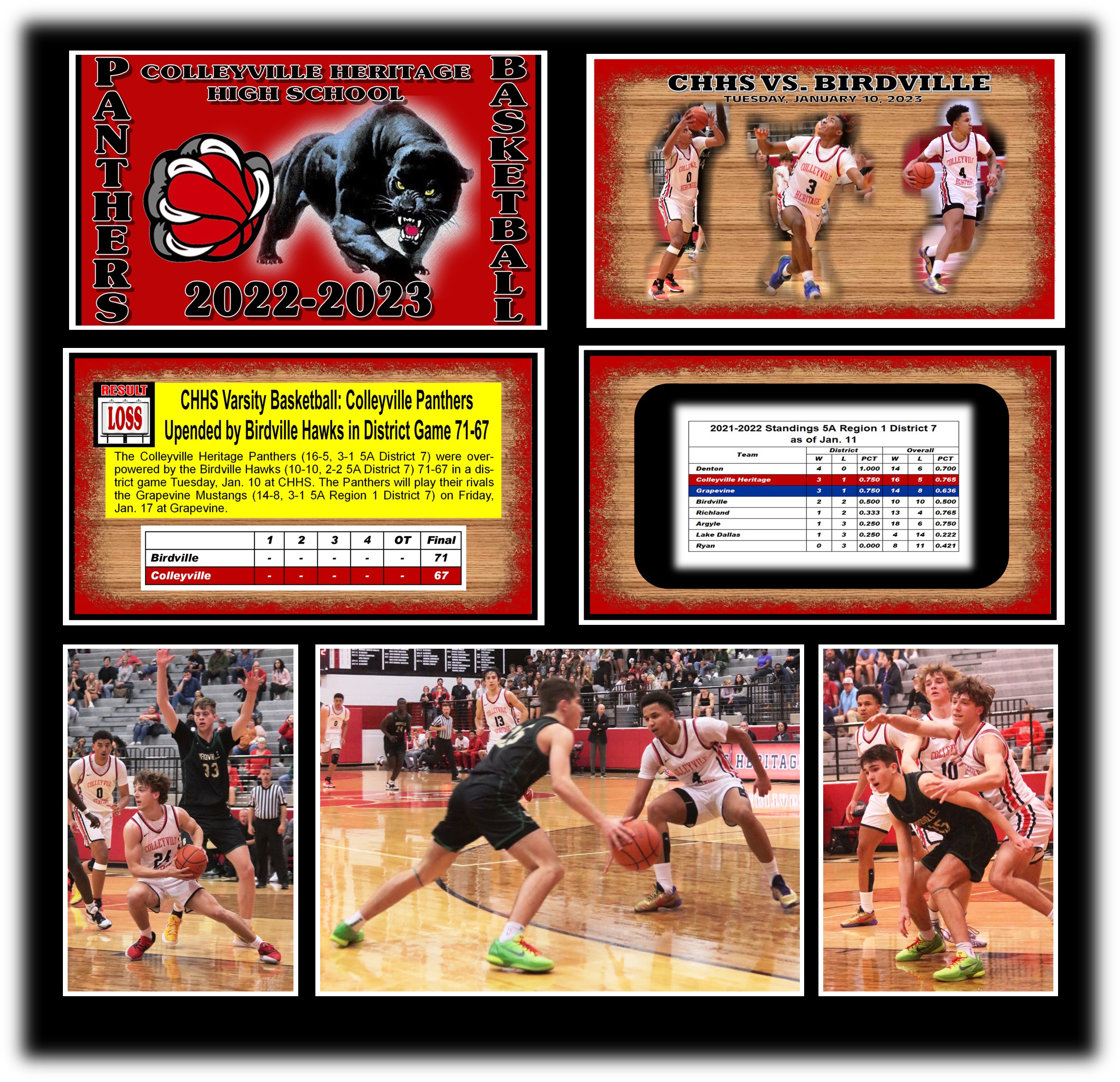 CHHS Varsity Basketball: Colleyville Panthers Upended by Birdville ...
